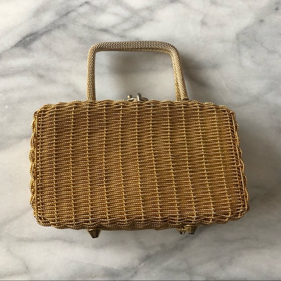 Vintage | Bags | Vintage Woven Wire Purse | Poshmark